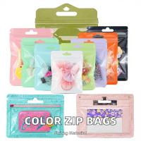 China Custom Coloured Transparent PET/CPP Three Side Seal Zipper Bag for Jewelry Watch Eyewear Packaging Digital Printed Reseal Bags for sale