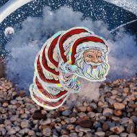 China MOQ 100pcs Santa Shaped Ziplock Snack Bag for Child Food Candy Storage Small Business Gifts Gravure Printing Gemstones Included for sale
