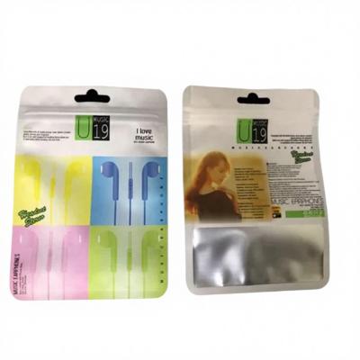 China Recyclable Zipper Bag for Music Headphones & Earphones with Gravure Printing BOPP Material OEM/ODM Customizable for sale