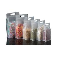 China Wholesale Printed Frosted Transparent Microwaveable Food Sealed Candy Nuts Jewelry Gift Bags Side Gusset Ziplock Packaging Pouch for sale