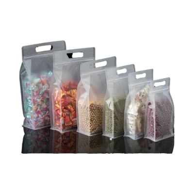 China Wholesale Printed Frosted Transparent Microwaveable Food Sealed Candy Nuts Jewelry Gift Bags Side Gusset Ziplock Packaging Pouch for sale