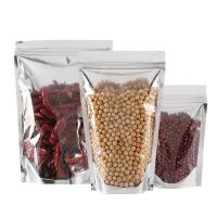 China Stand Zipper Flat Bottom Pouch Reusable Moisture Proof PET+VMPET+PE Structure Food Storage for Coffee Beans for sale