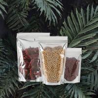 China Stand Zipper Flat Bottom Pouch Reusable Moisture Proof PET+VMPET+PE Structure Food Storage for Coffee Beans for sale