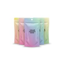 China 3-Side Seal Resealable Moisture Smell-Proof PE Ziplock Plastic Bag for Sushi Noodle Flaxseed Jelly Food Packaging Metallic Mylar for sale