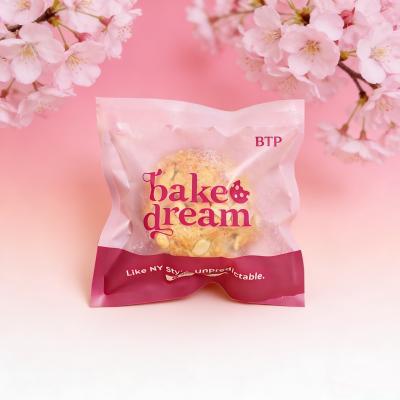 China MOQ 100pcs Custom Cookies Packaging Bags with Heat Seal Top Snack Packaging Pouch with Logo Food Grade Plastic Bag for sale