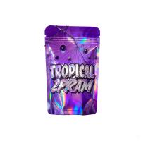 China Stock Holographic Resealable Zipper Custom logo Digital Printing Yin Yang Wholesale Plastic Food Packaging Stand up Pouch for sale