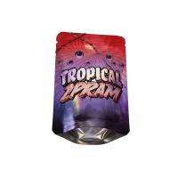 China Stock Holographic Resealable Zipper Custom logo Digital Printing Yin Yang Wholesale Plastic Food Packaging Stand up Pouch for sale