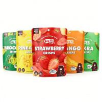 China MOQ 100pcs Custom Logo Printed Food Grade Zipper Bags Stand up Pouch Resealable Chips Snack Food Packaging Bags Digital Printing for sale