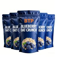 China MOQ 100pcs Custom Logo Printed Stand up Zipper Bags Food Grade Resealable Pouches for Snacks for sale