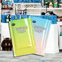China MOQ 100pcs Colorful Eco-friendly Glossy BOPP/VMPET/PE Heat Seal Bags Recyclable Square Bottom Zipper Top for sale