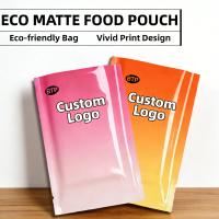 China MOQ 100pcs Colorful Eco-friendly Glossy BOPP/VMPET/PE Heat Seal Bags Recyclable Square Bottom Zipper Top for sale