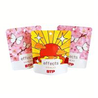 China MOQ 100pcs Custom Digital Printed Moisture Proof PE Stand up Pouch Mylar Bags for Edibles Herbs Gummy Biscuit Packaging Candy for sale