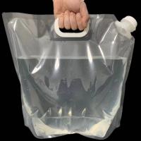 China MOQ 100pcs  Transparent Heat Resistant Stand Pouch Spout Top for Food Grade Beverage Olive Oil Grain Storage 100-500ml Recycled for sale