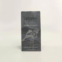 China MOQ100 Customized Logo 250G Eight Side Sealing Flat Bottom Coffee Bean Aluminum Foil Coffee Packaging Bags With Valve and Zipper for sale