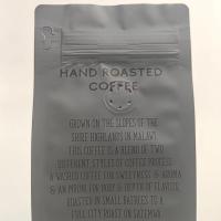 China MOQ100 Customized Logo 250G Eight Side Sealing Flat Bottom Coffee Bean Aluminum Foil Coffee Packaging Bags With Valve and Zipper for sale