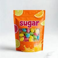 China MOQ 100 Digital Printing Customized Logo Free Design by AI Food Packaging Candy , Sugar Stand up Bags for sale