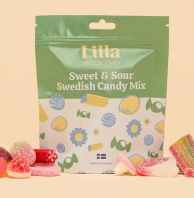 China MOQ 100 Custom Digital Printed Ziplock Bag Plastic Packaging Stand up Pouch Nuts Candy Snack Food Packaging Bag for sale