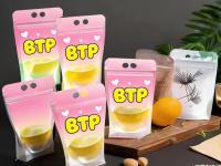 China MOQ 100 Digital Printed Customizable Stand up Pouches with Straw for Vodka Champagne Mineral Water for sale