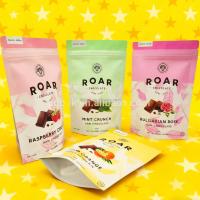 China High Quality MOQ 100 Chocolate Stand up Bag Plastic Food Packing Bag with Zipper for Food  Snacks Package for sale