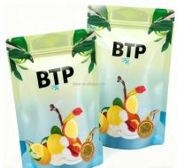 China MOQ 100 Food Grade Print Logo Resealable Stand up Plastic Pouch Aluminum Foil Smell Proof Zip Lock Dried Fruit Packaging Bag for sale