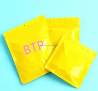 China MOQ 100 Sample Packet Plastic Bag Custom Three Side Seal Flat Mini Packaging Bag with Zipper for Small Business for sale