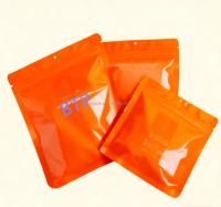 China MOQ 100 Sample Packet Plastic Bag Custom Three Side Seal Flat Mini Packaging Bag with Zipper for Small Business for sale