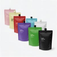 China Plastic Stand up Pouches Bulk Reusable Squeeze Pouches Clear Plastic Juice Leak Proof Spout Bags for Party Favors Supplies for sale