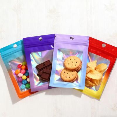 China Moisture-Proof and Smell-Proof Yin-Yang Membrane Mylar Resealable Plastic Three Sides Seal Bags with Zipper for Food Packaging for sale
