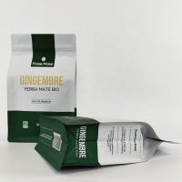 China Coffee Bags with Valve High Barrier Aluminum Foil Flat Bottom Standing Coffee or Tea Storage Bags with Zipper for sale
