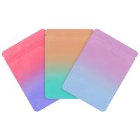 China Gradient Color Embossed PE Zipper Bag Plastic Stand up Bag with Spout Cap for Storage and Packaging for sale