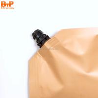 China Printing Plastic Stand up Plastic Liquid Nozzle Packet Spout Pouch Bag Shampoo Cosmetic Hand Wash Bags With Euro Hole for sale