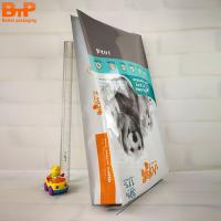 China Custom Resealable Aluminum Foil Laminated Plastic Packaging Bag with Zipper Pet Food Packaging Gusset Bags cat and Dog Food Bag for sale