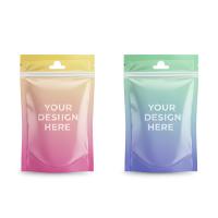 China Custom Printed 50pcs Low MOQ Digital Printing Stand up Pouch Bag Aluminum Foil Moisture-proof Stand up Pouch for Food Storage for sale