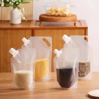 China MOQ50pcs Custom Printed Reusable Spout Pouch for Travel Beverage Alcohol Liquid Packaging with Drink Spout Custom Order Welcomed for sale