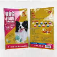 China Customized Low MOQ 1000pcs Stand Up Pouch Flat Bottom Packaging Bags Aluminum Foil Moisture-proof For Pet Food Storage for sale