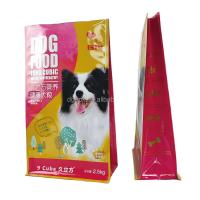 China Customized Low MOQ 1000pcs Stand Up Pouch Flat Bottom Packaging Bags Aluminum Foil Moisture-proof For Pet Food Storage for sale