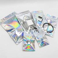 China Custom Logo Printing Die Cut Holographic Ziplock Mylar UV Effect Pouches Candy Food Packaging Plastic Bags for sale