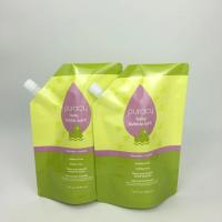 China Custom Drink Pouch With Logo Reusable 1L Laundry Detergent Spout Pouch Bag MOQ 10pcs Liquid Bags Shampoo Refill Sub-packaging for sale