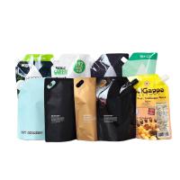 China Beverage Juice Milk Drink Pouches Bags Laundry Detergent Refill Spout Bag Packaging Eco Friendly Flexible Liquid Stand up Packs for sale