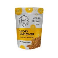 China Custom Printed 100g 250g 500g Stand up Pouch Flaxseed Crackers Smell Proof Zipper Food Packaging Bags for sale