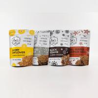 China Custom Printed 100g 250g 500g Stand up Pouch Flaxseed Crackers Smell Proof Zipper Food Packaging Bags for sale