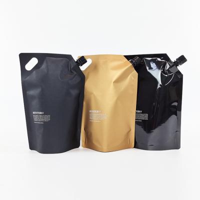 China Custom Logo Reusable Food Spout Pouch Bag  Drink Pouch With Spout Packaging Liquid Beverage Pouch Shampoo Refill Sub-packaging for sale