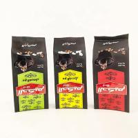 China PlA  Biodegradable  Coffee Bean Bags With Valve and Zipper Custom Paper Packaging Flat Bottom  Bag  250g/500g for sale