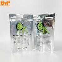 China Custom Printed Aluminum Foil Logo Food Grade Resealable Smell Proof Moisture-proof Stand up Pouch Mylar Zipper Bags 3.5g for sale