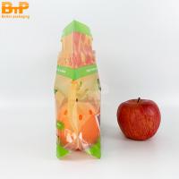 China Custom Printed Logo Frozen Food Anti fogging Fresh Plastic Zipper Fruits Vegetables Food Packaging Bag For Grape Apple Cherry for sale