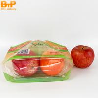 China Custom Printed Logo Frozen Food Anti fogging Fresh Plastic Zipper Fruits Vegetables Food Packaging Bag For Grape Apple Cherry for sale