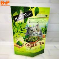 China Custom logo Printed Made Pet Food Bag with Resealable Zipper Stand up Packaging Bag for Cat and Dog Food or Cat Litter Bag for sale