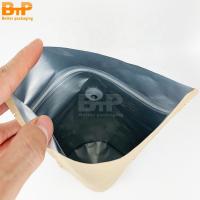China Custom Foil Bag Brown White Kraft Paper Eco-friendly Zip Lock Mylar Food Dried Fruits Stand up Pouch Packaging Bag for sale