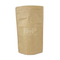 China Custom Foil Bag Brown White Kraft Paper Eco-friendly Zip Lock Mylar Food Dried Fruits Stand up Pouch Packaging Bag for sale