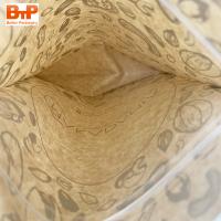 China MOQ 100pcs Customized Size and Logo Kraft/PLA Paper Packaging Bags Compostable and Biodegradable Bags With Zipper Bag for Food for sale